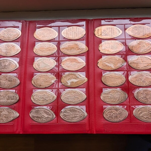 Pressed Penny Book - Etsy