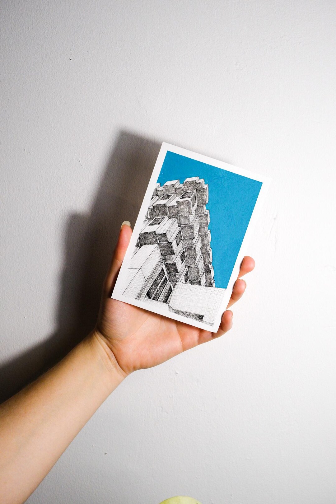 Bank House: Leeds Brutalist Architecture Illustration - Etsy