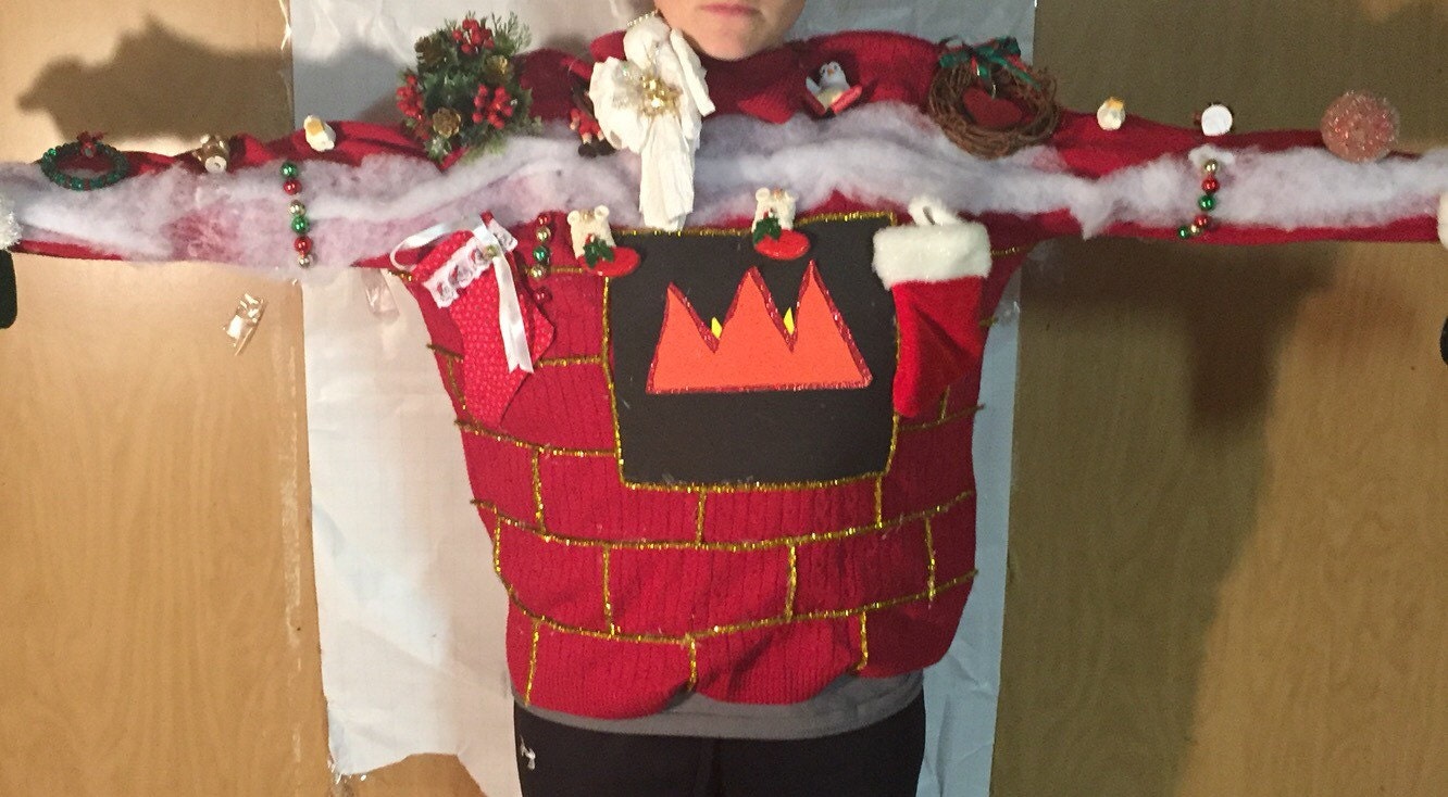 WINNER Fire Place Mantel TACKY Hilarious Ugly Christmas - Etsy