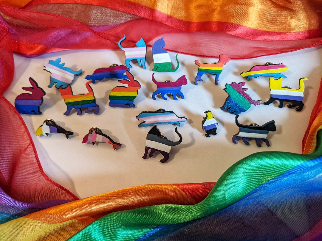 Pride Animal Pins - Etsy