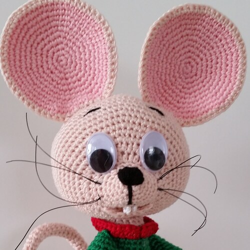 Anton Crochet Mouse Pattern Crochet Mouse Crochet Doll | Etsy