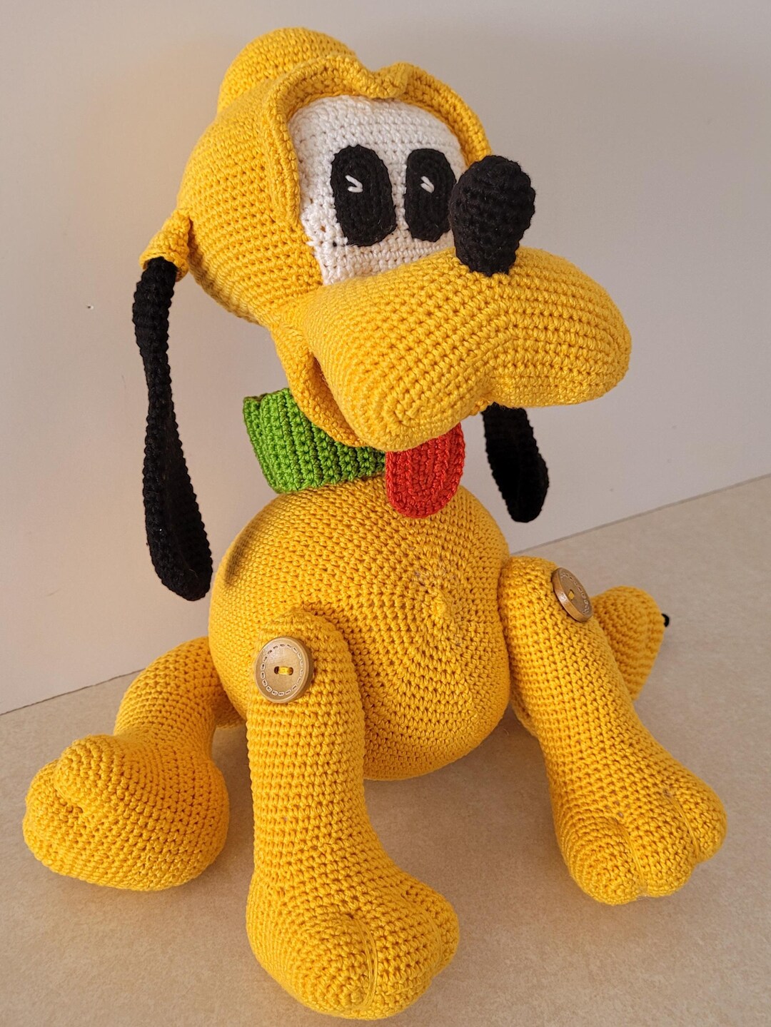 Large FINISHED Crochet Toy PLUTO - Etsy