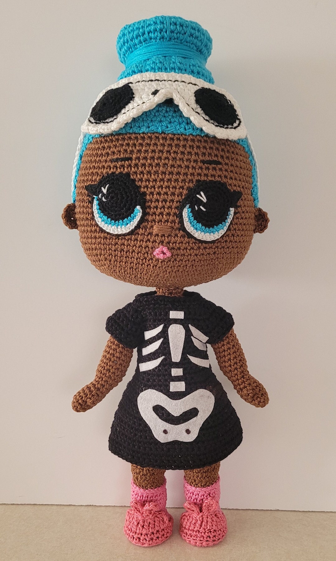FINISHED Crochet Doll LOL "skeleton" - Etsy