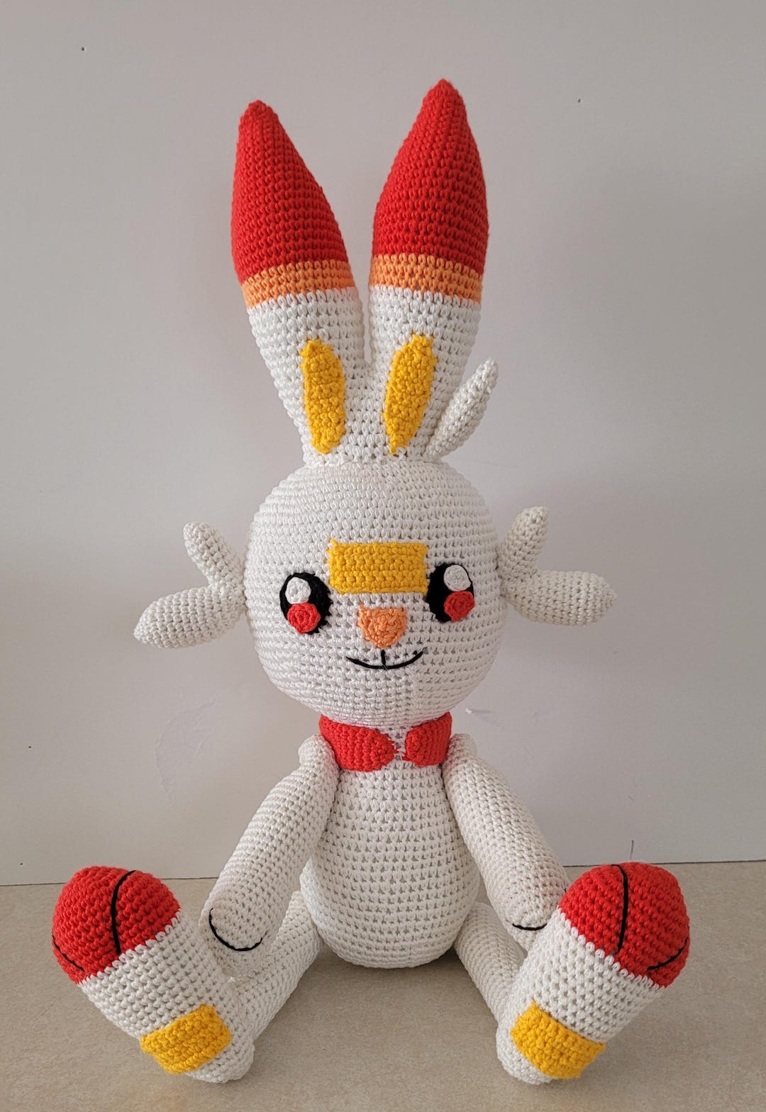 FINISHED Crochet Toy Pokemon SCORBUNNY - Etsy