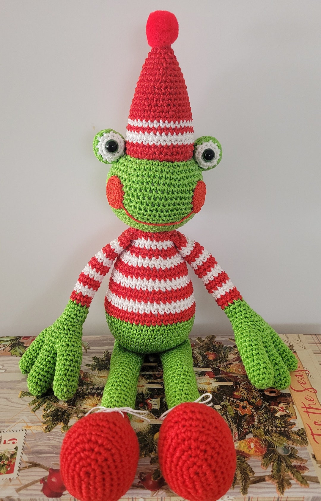 FINISHED Crochet Toy "happy Frog" - Etsy