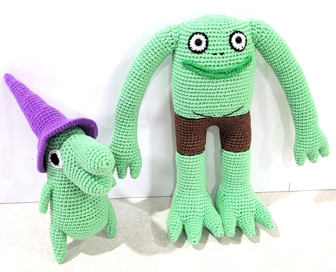 Set of 2 Finished Crochet Mr. FROG & GLEP "smiling Friends" - Etsy