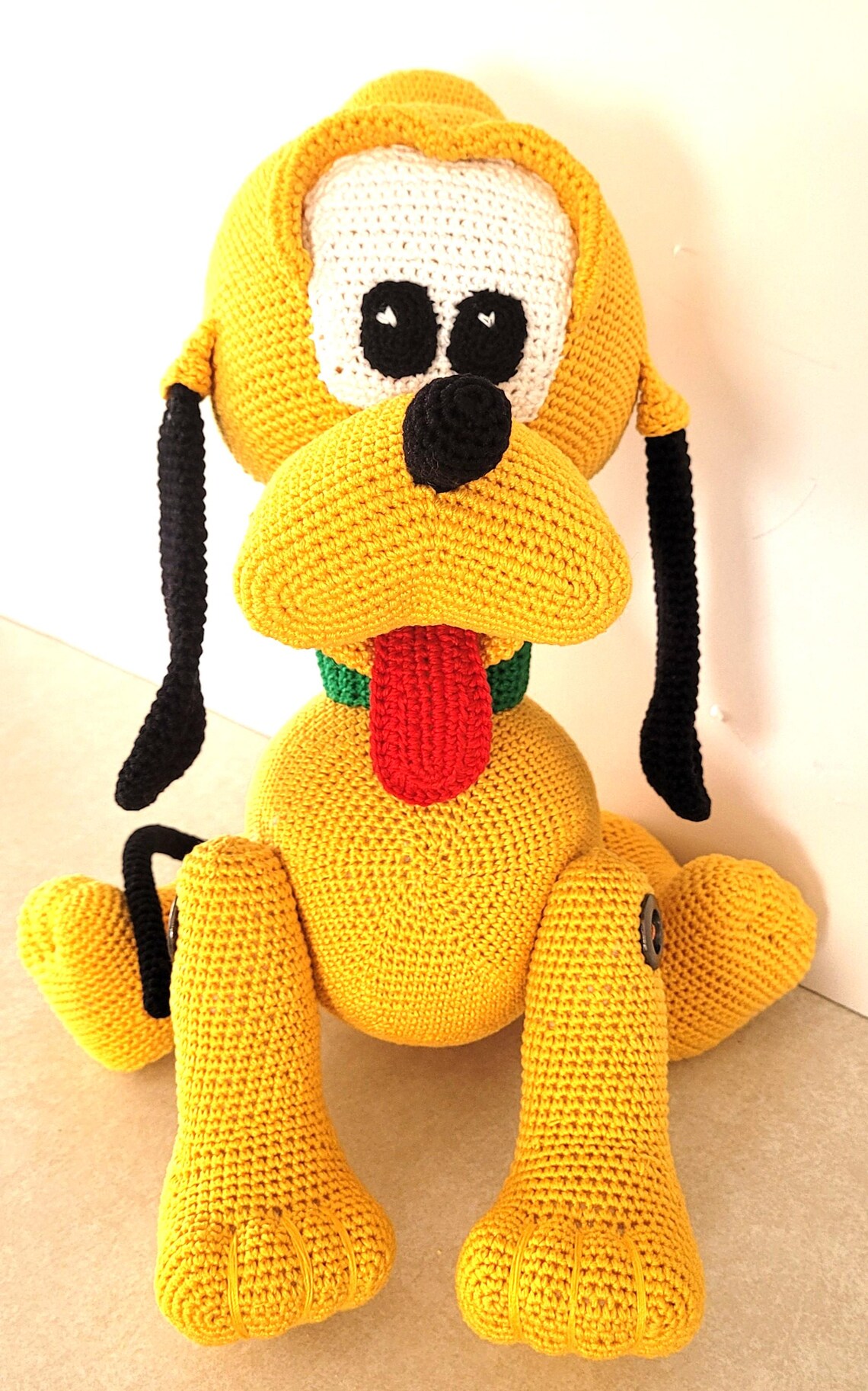 Large FINISHED Crochet Toy PLUTO - Etsy
