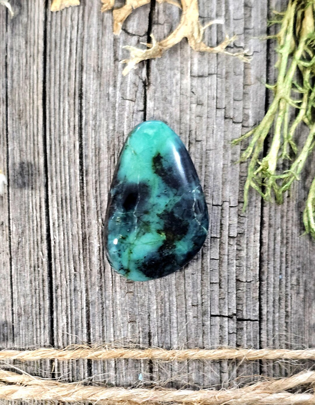 Super Green Snowville Variscite Cabochon Utah - Etsy
