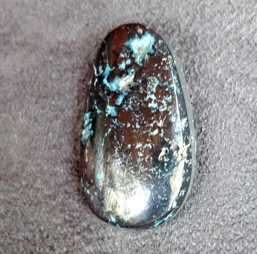 Natural Bisbee Turquoise Cabochon Backed. - Etsy