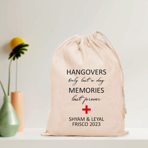 Wedding Recovery Kit, Custom Wedding, Guest Favor Bags, Personalized ...
