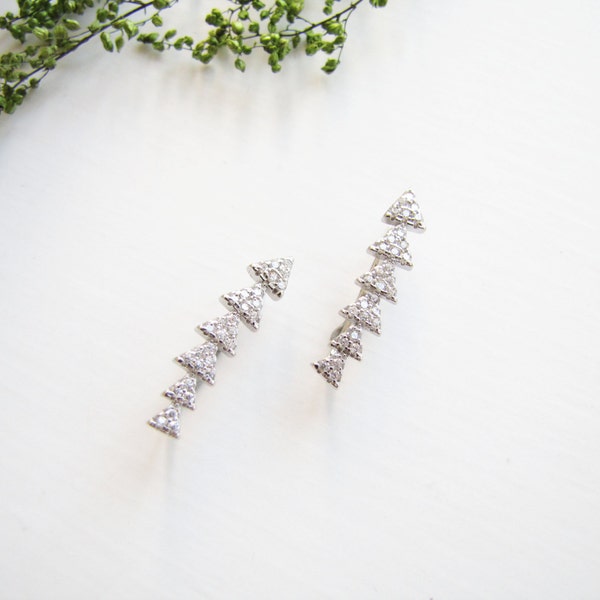 Ear Pin Earrings - Etsy