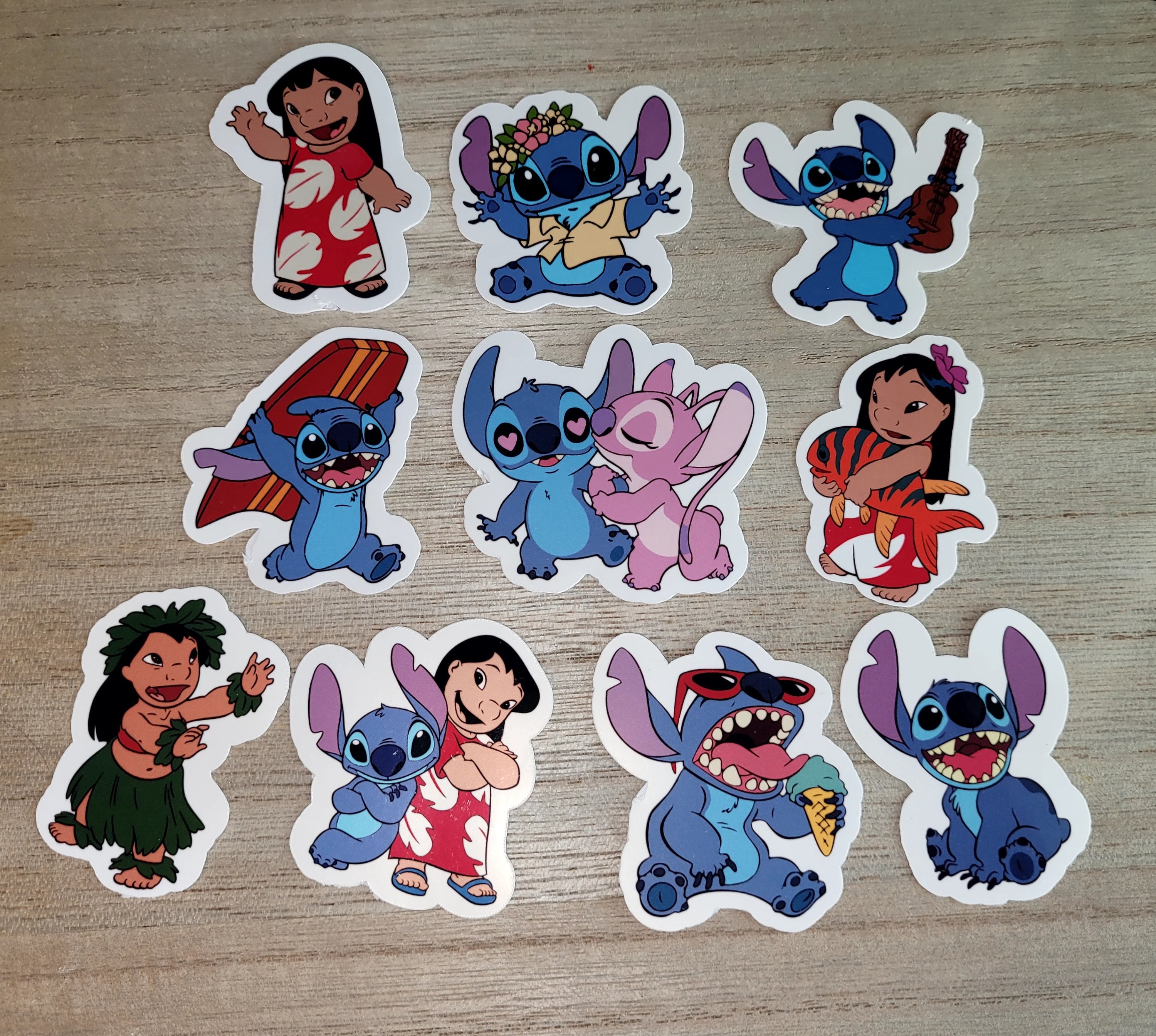 Lilo And Stitch Stickers 10 Pack Etsy
