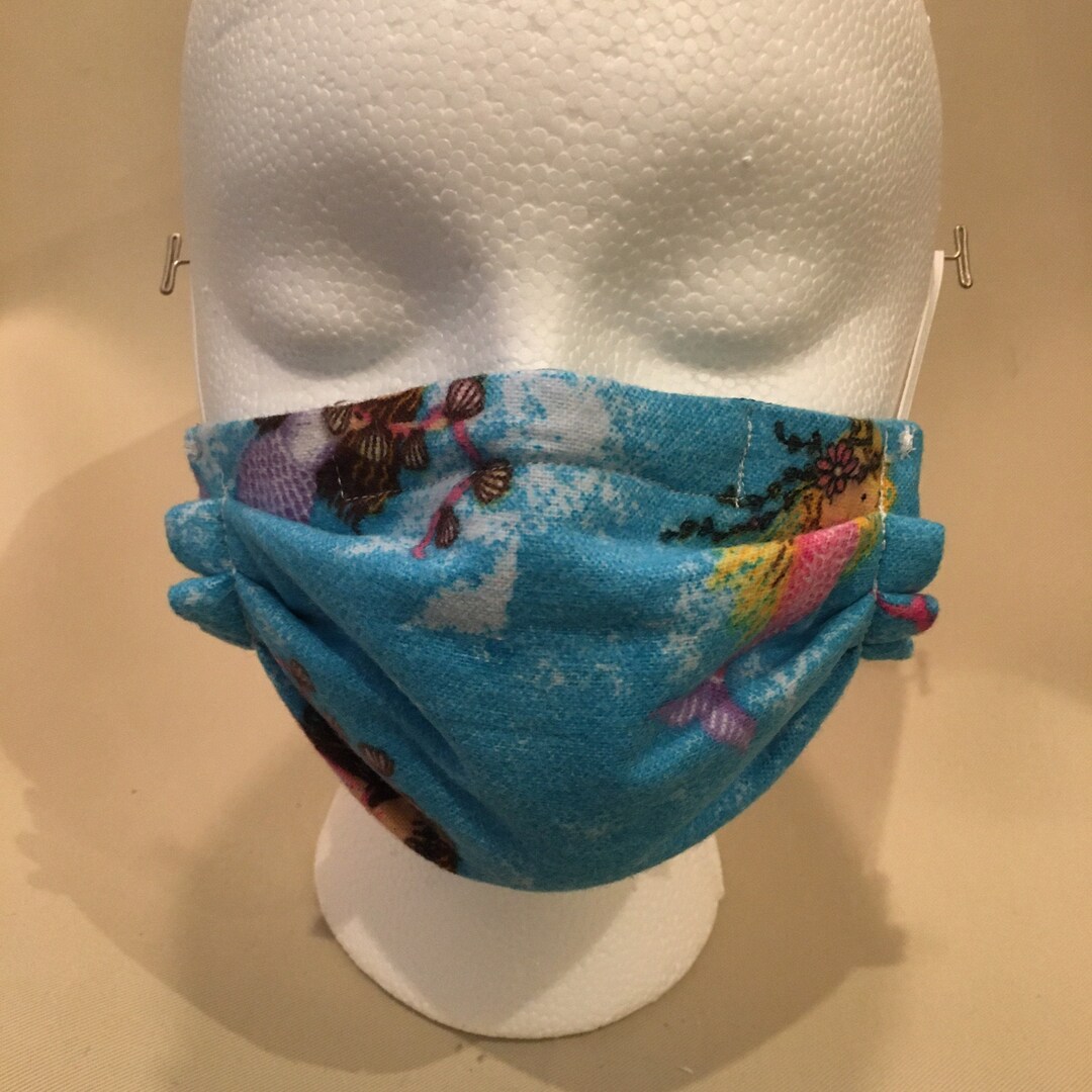Children's Washable/reusable Mermaids Face Mask - Etsy