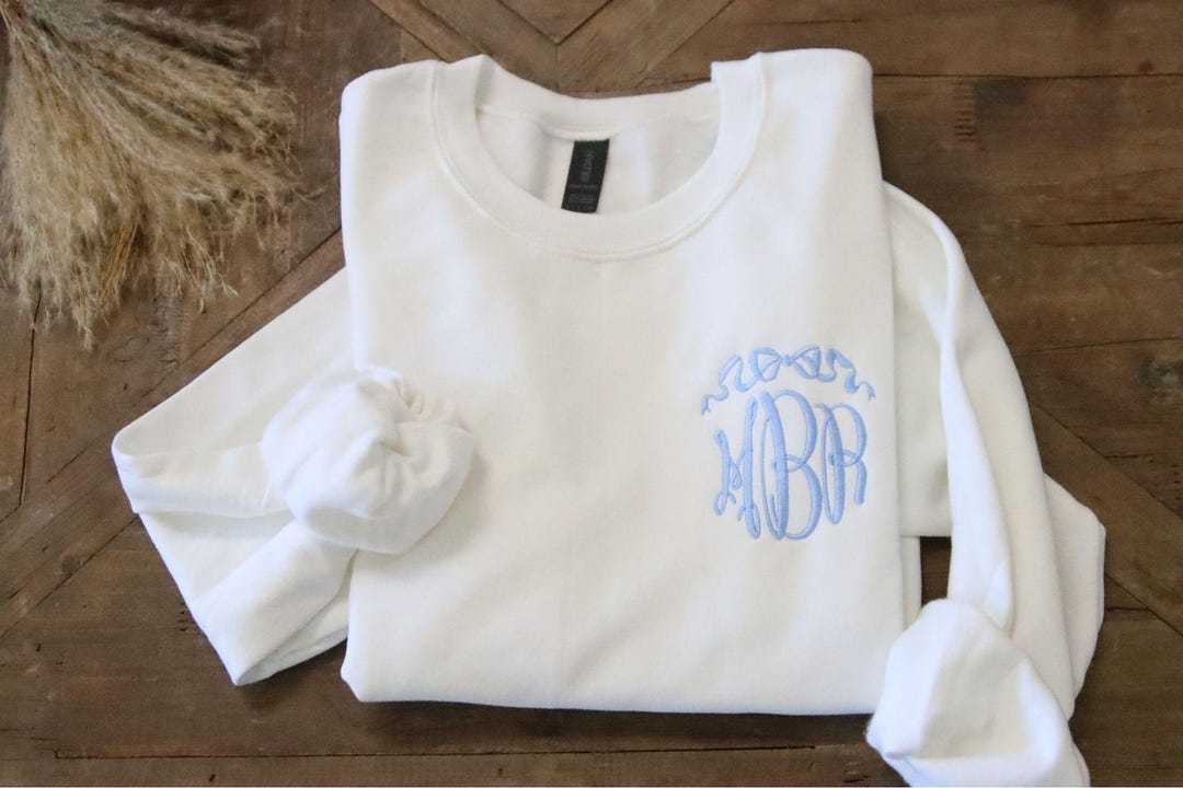 Bow Monogrammed Personalized Sweatshirt, Monogrammed Sweater, Gifts for ...
