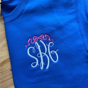 Bow Monogrammed Personalized Sweatshirt, Monogrammed Sweater, Gifts for ...