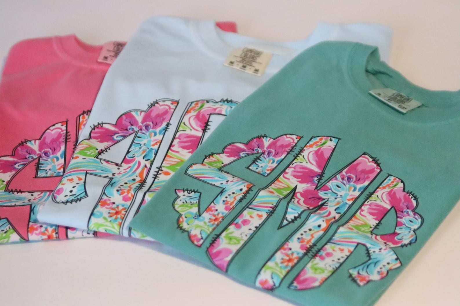 Personalized Monogrammed Shirt, Floral Personalized Tee Shirt, Girls ...
