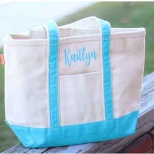 Personalized Beach Totecanvas Vacation Beach Bag Canvas Tote Beach ...