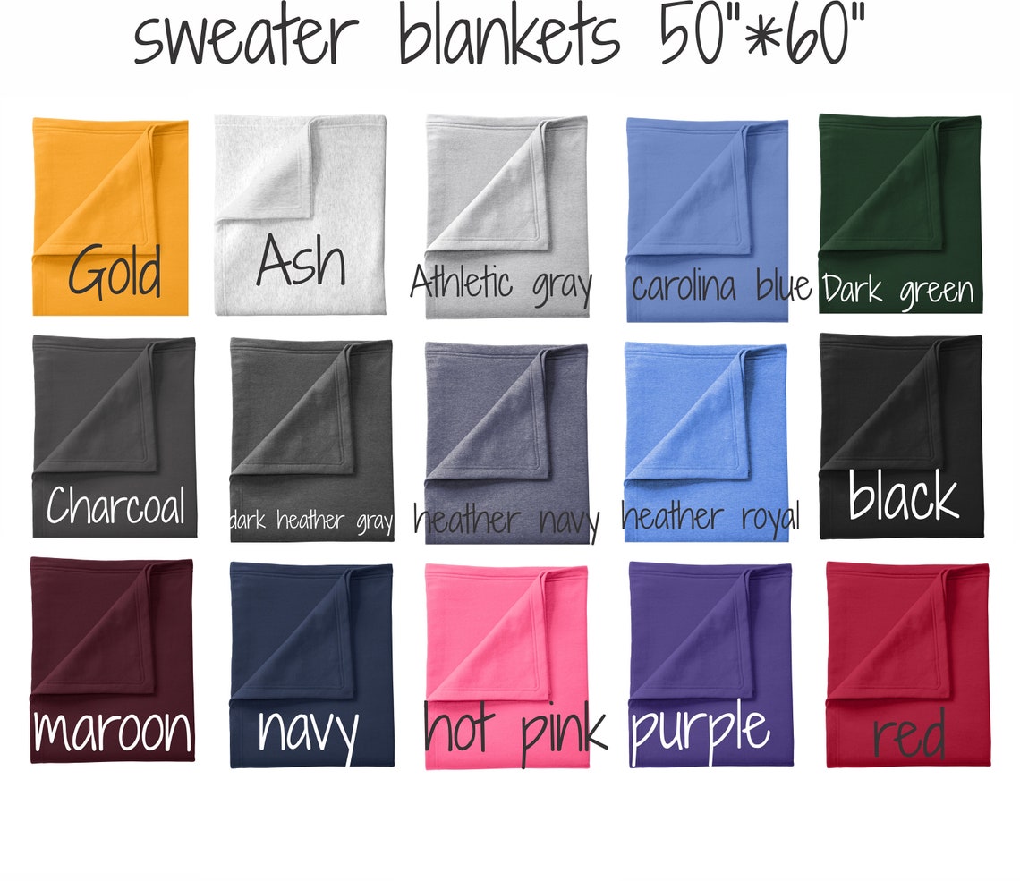 Personalized Fleece Throw Blanket~ Sweater Blankets~christmas Gifts ...