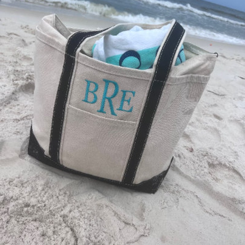 Monogram Beach Bag - Etsy