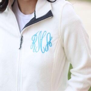 Monogrammed Fleece Jacket, Full Zip Jacket, Ladies Jacket, Gifts for ...