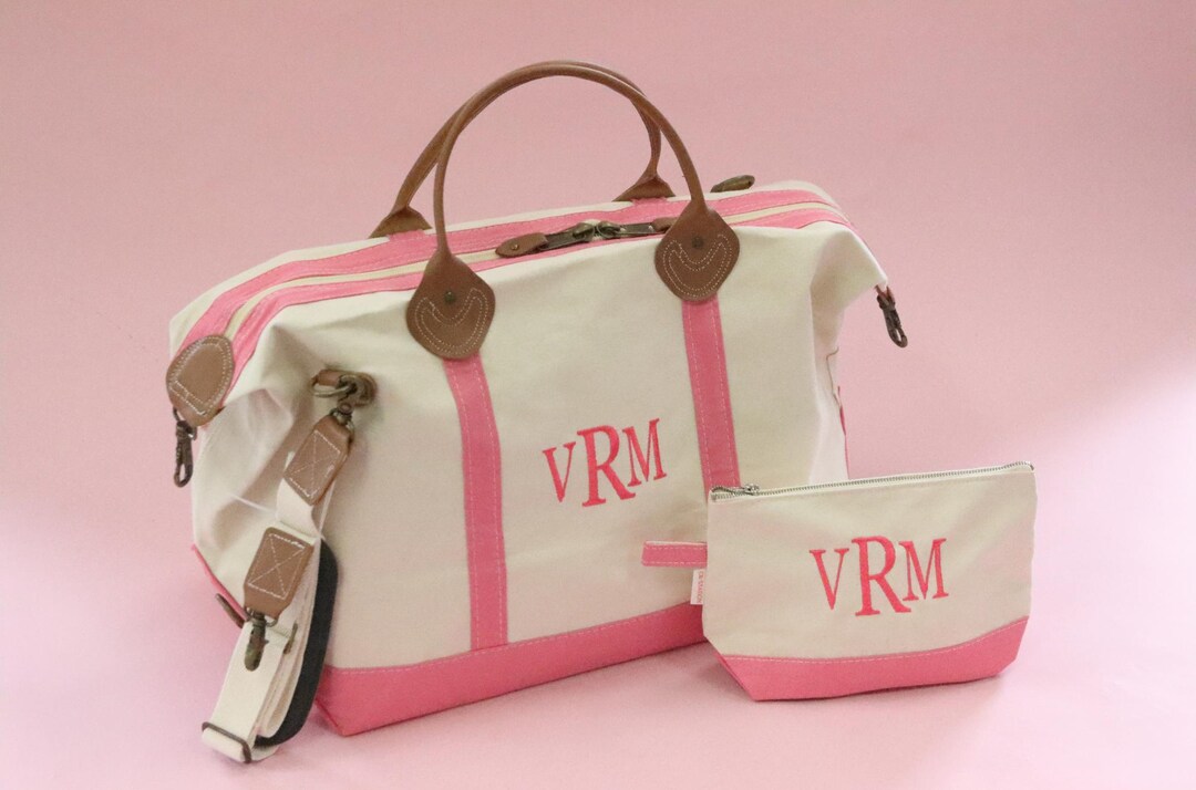 Personalized Weekender~monogrammed Duffle Bag~canvas Weekender Bag ...