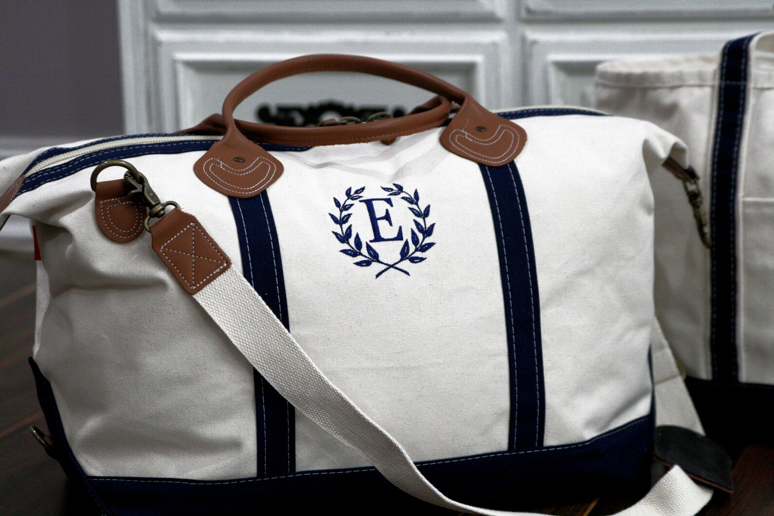 Personalized Weekendermonogrammed Duffle Bagcanvas Weekender - Etsy