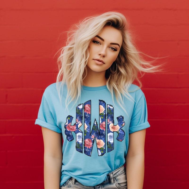 Monogram Tee - Etsy