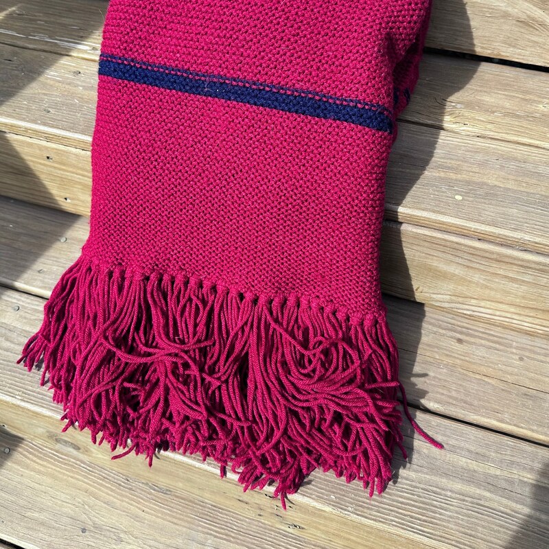 Hand Knit Throw - Etsy