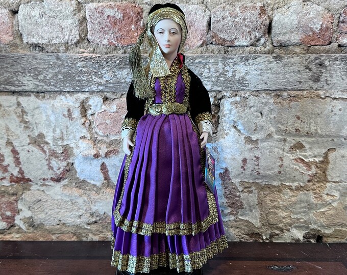 Evelt Greek Traditional Porcelain Doll 142 Naoussa, Collectible Greek ...