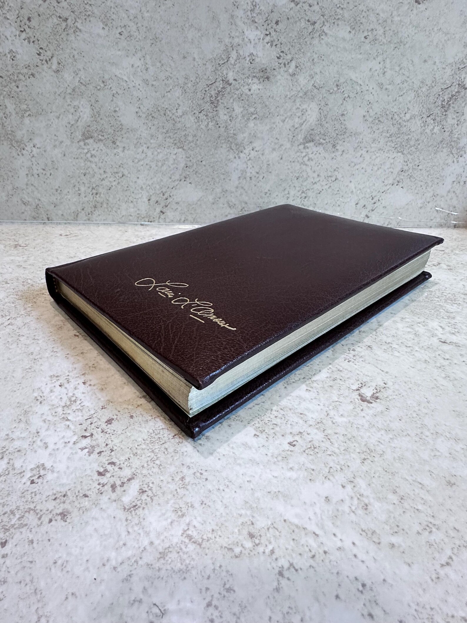 Vintage Louis L'amour Bantam Books Leatherette Hardcover Books, Vintage ...
