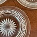 Vintage Heisey Greek Key Clear 5 Cut Glass Plate, Heisey Greek Key ...