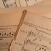 Vintage Antiqued Large Music Sheets, Vintage Paper Pack, Old Sheet ...