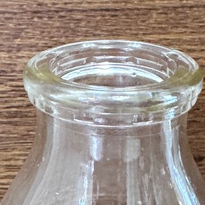 Vintage Square One Quart Clear Glass Milk Bottle, Clear Glass Milk ...