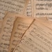 Vintage Antiqued Large Music Sheets, Vintage Paper Pack, Old Sheet ...