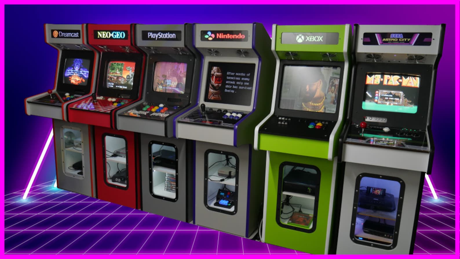 13" CRT Arcade Cabinet Plans /CAD Package (2:3 Scale Neogeo MVS Style ...