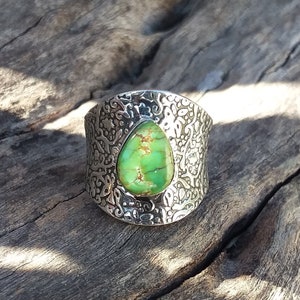 ADJUSTABLE Turquoise Ring Size6.5 to 8~turquoise Accessories~native ...