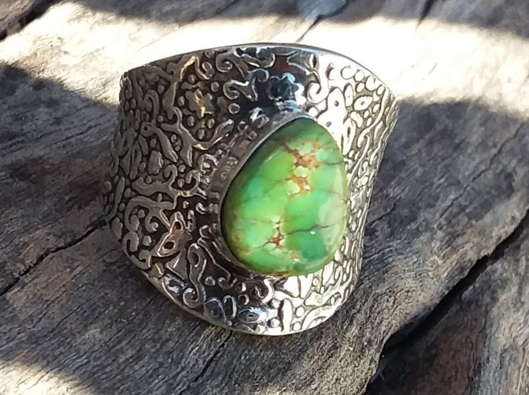 ADJUSTABLE Turquoise Ring Size6.5 to 8~turquoise Accessories~native ...