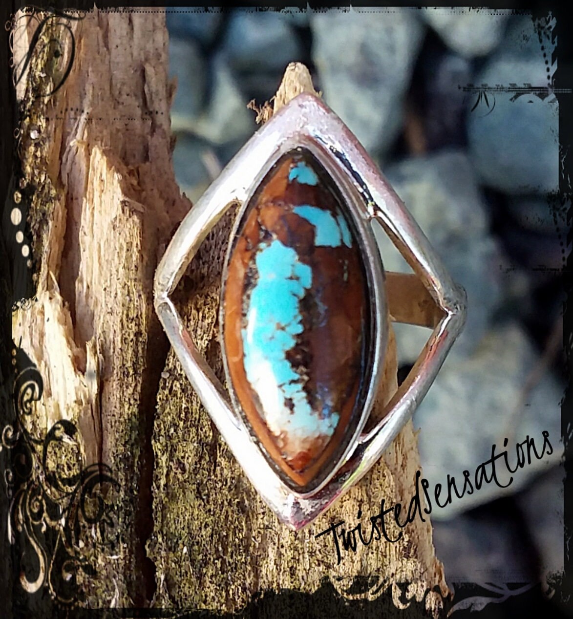 Turquoise Ring Size6.5 Native American Jewelry bohemian | Etsy