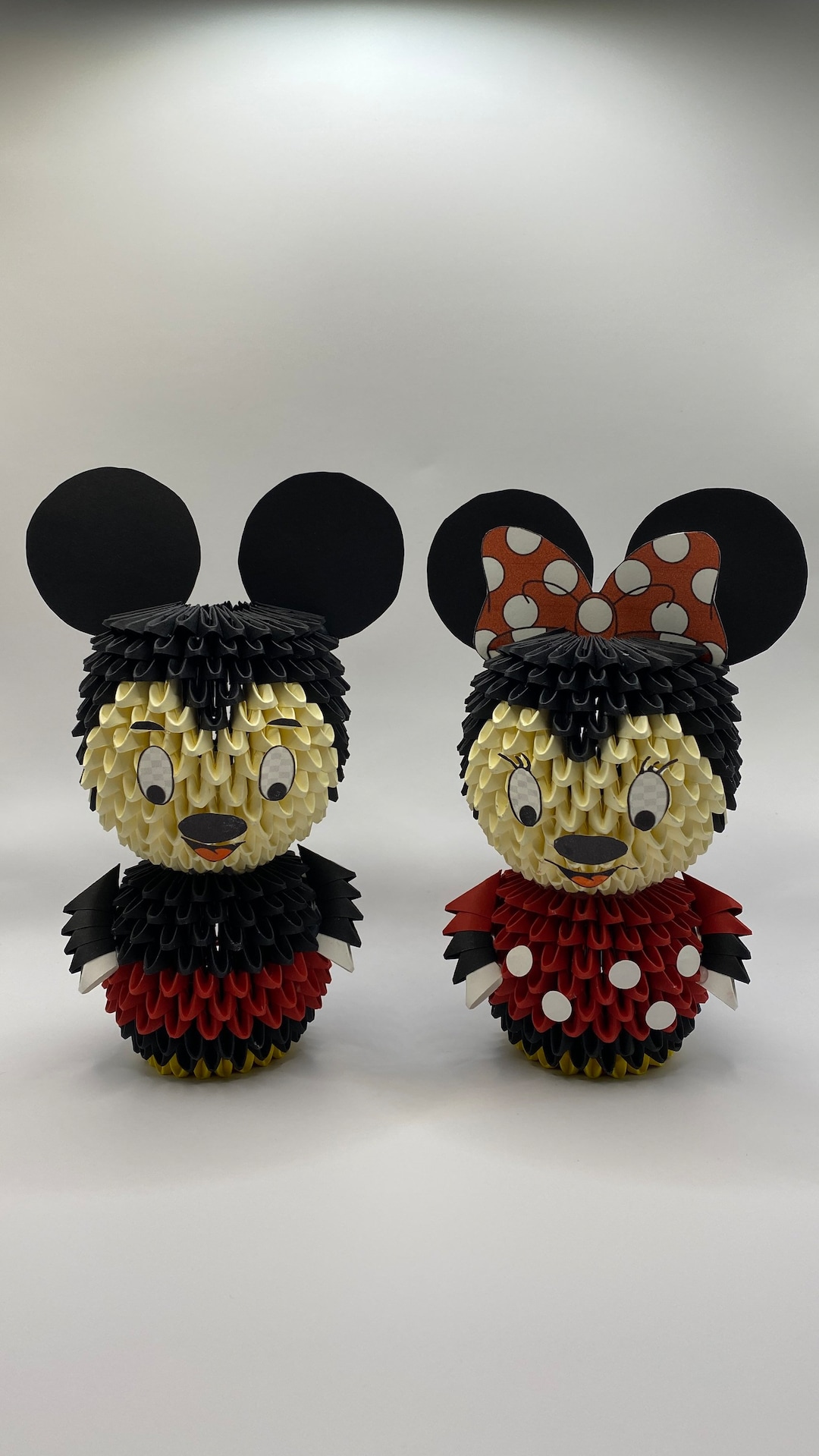 3D Origami Mickey & Minnie - Etsy