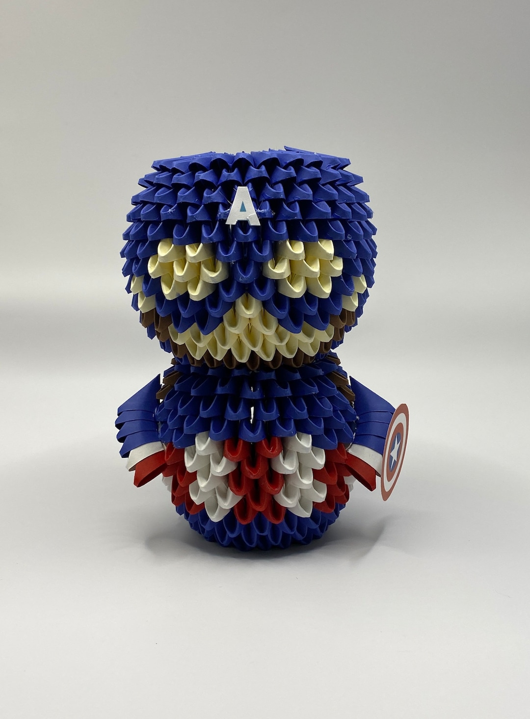 3D Origami Captain America - Etsy