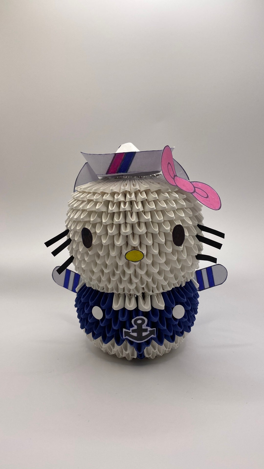 3D Origami Hello Kitty - Etsy
