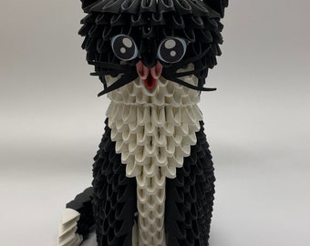 Japanese Origami Cat Poster Cat Print Japanese Art Print - Etsy