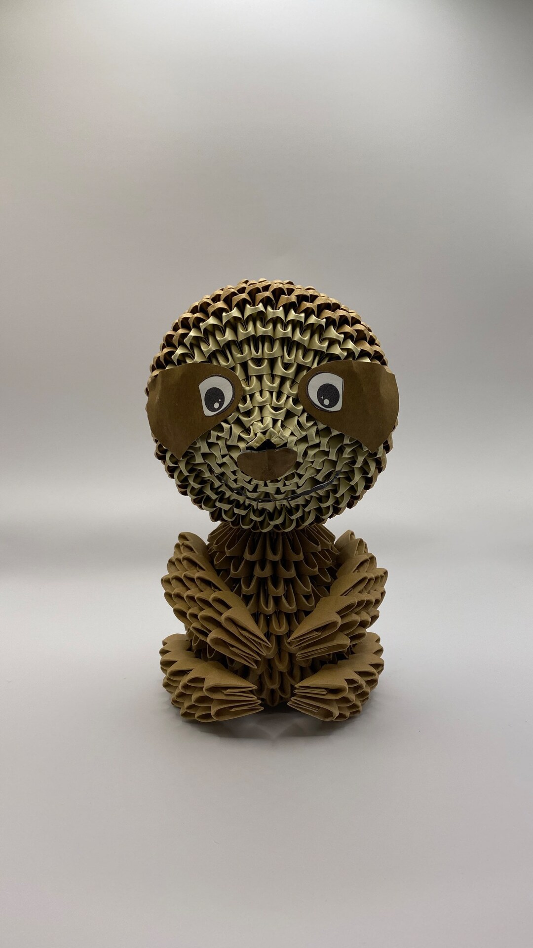 3D Origami Sloth - Etsy