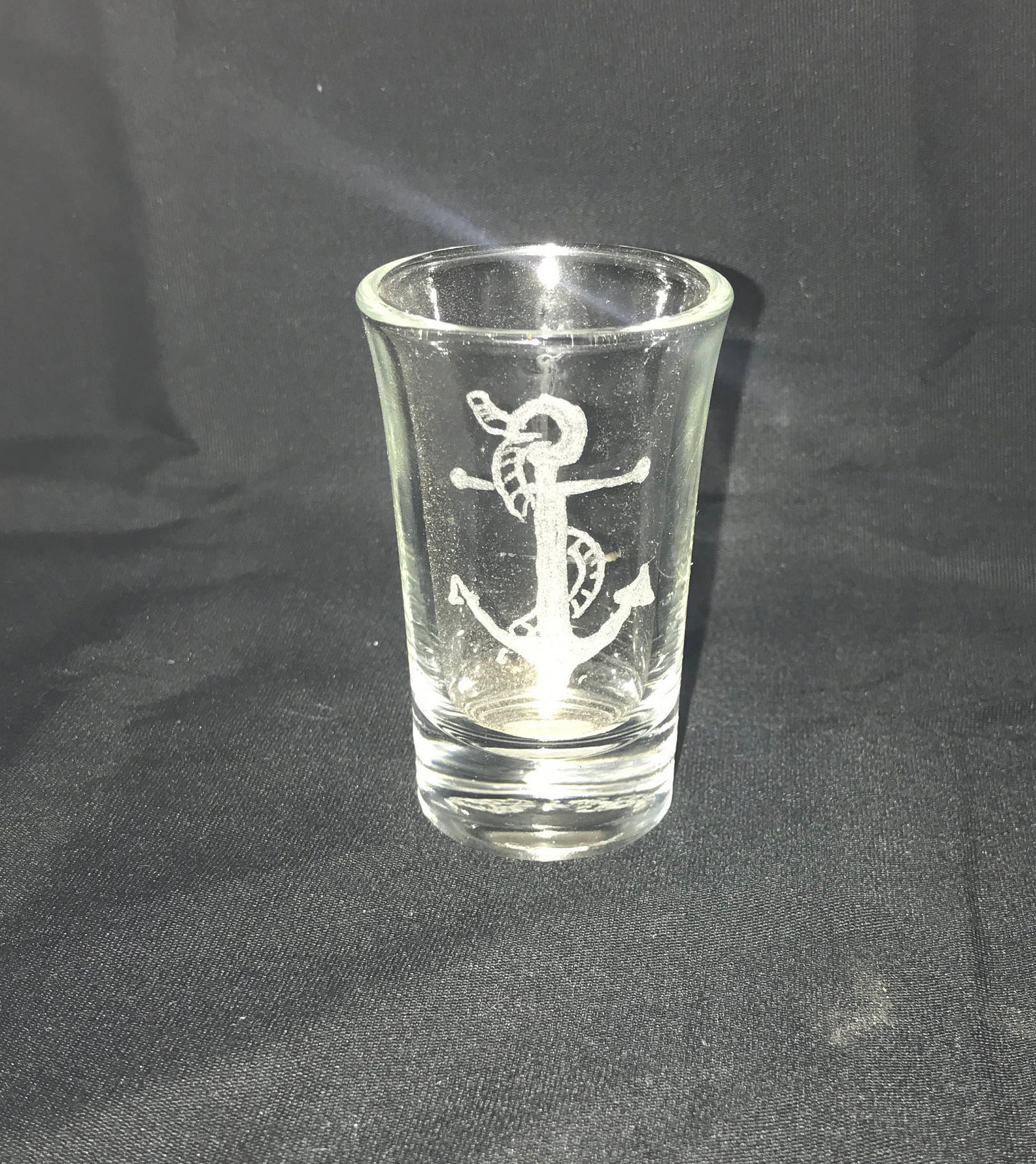 Anchor with rope shot glass or shooter glass Anchor shot - Etsy