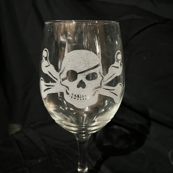 Skull Wine Glass - Etsy