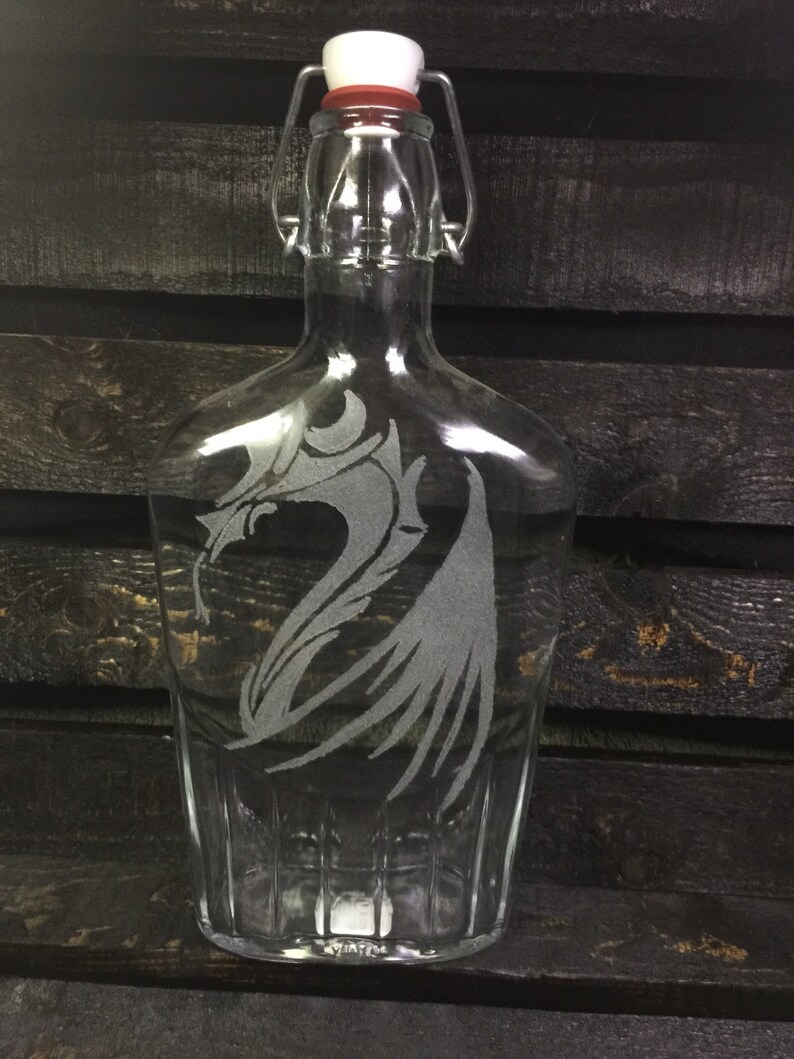 Nordic Dragon flasks Nordic dragon dragon flask liquor | Etsy