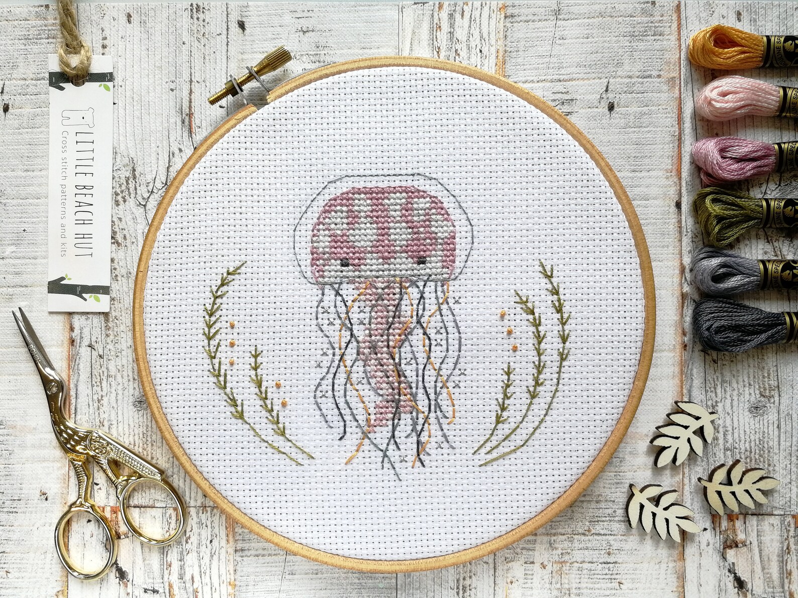 Jellyfish Cross Stitch Kit Cross Stitch Pattern Modern Cross - Etsy