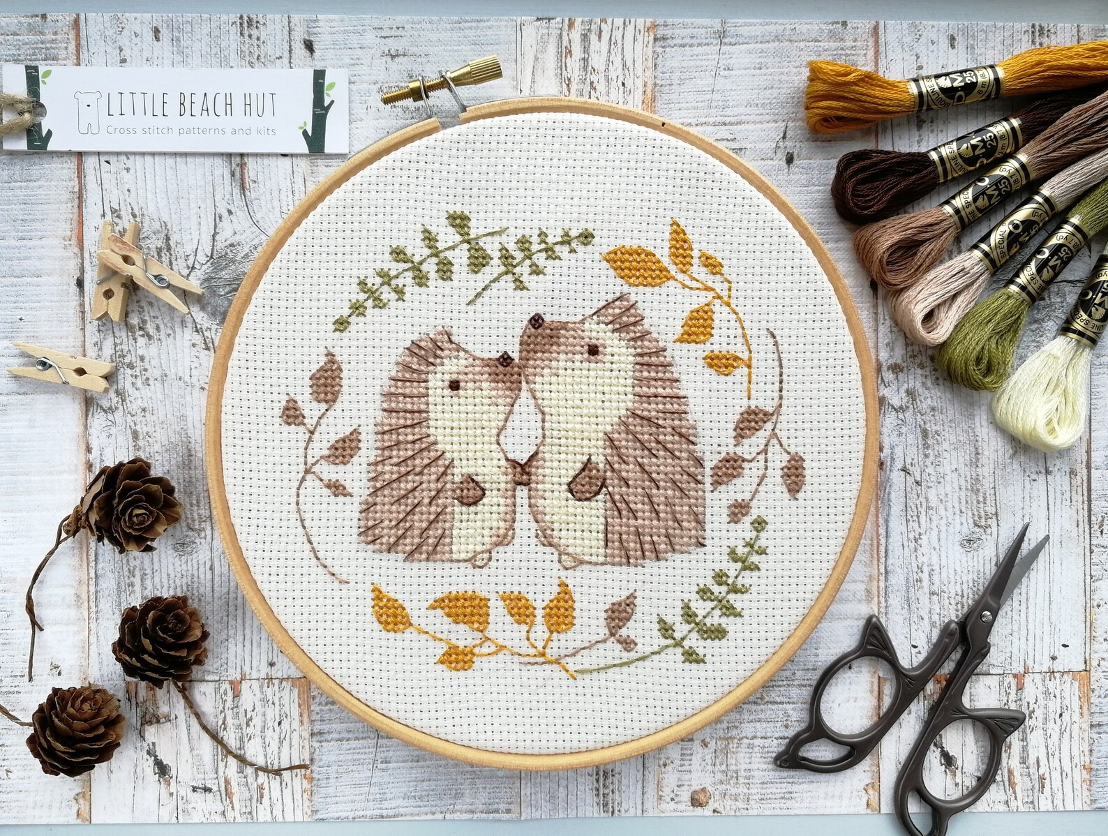 Hedgehog Cross Stitch Pattern PDF Pattern Kissing Animals | Etsy