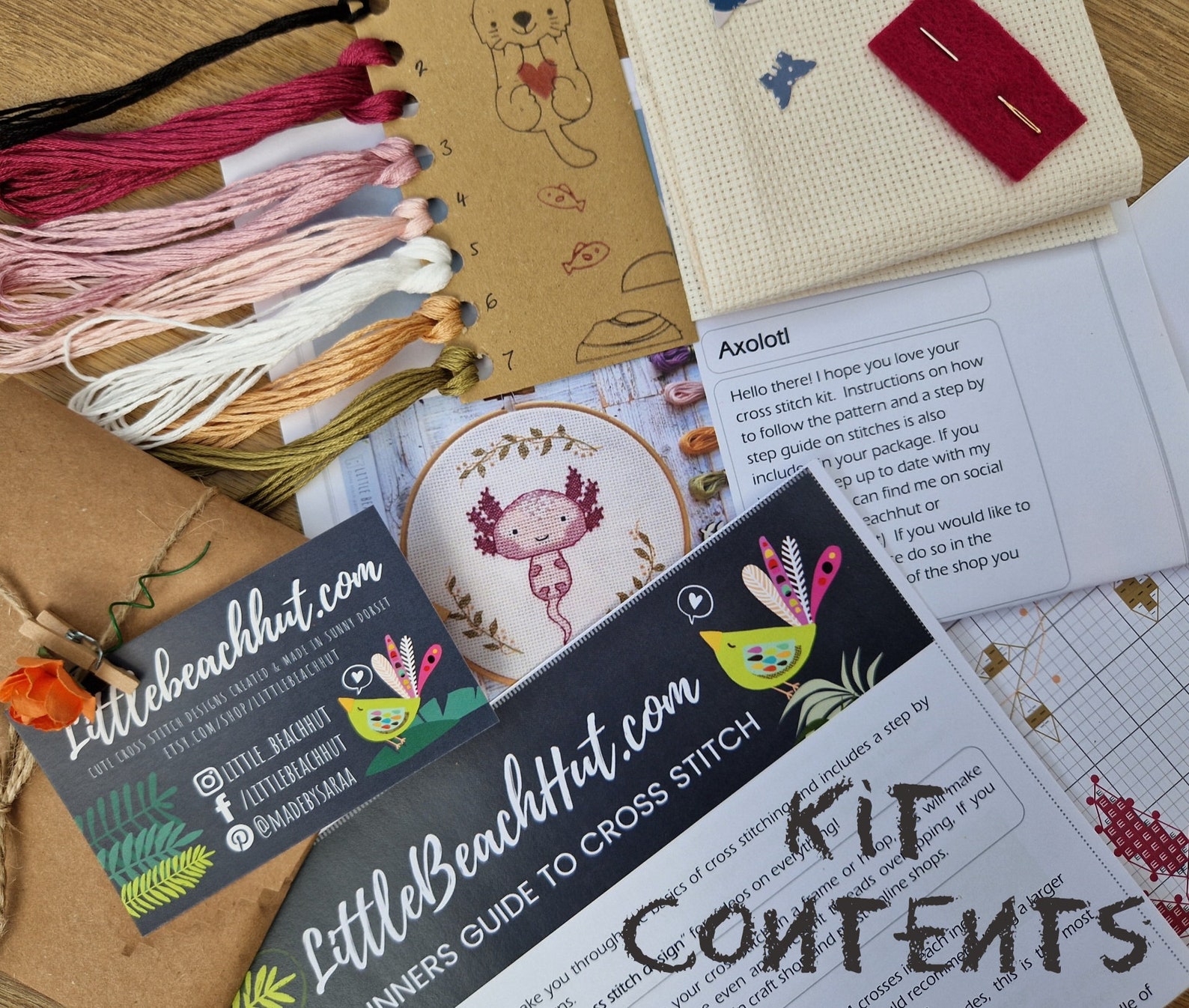 Otter Cross Stitch Kit Cross Stitch Patter Embroidery Kits - Etsy