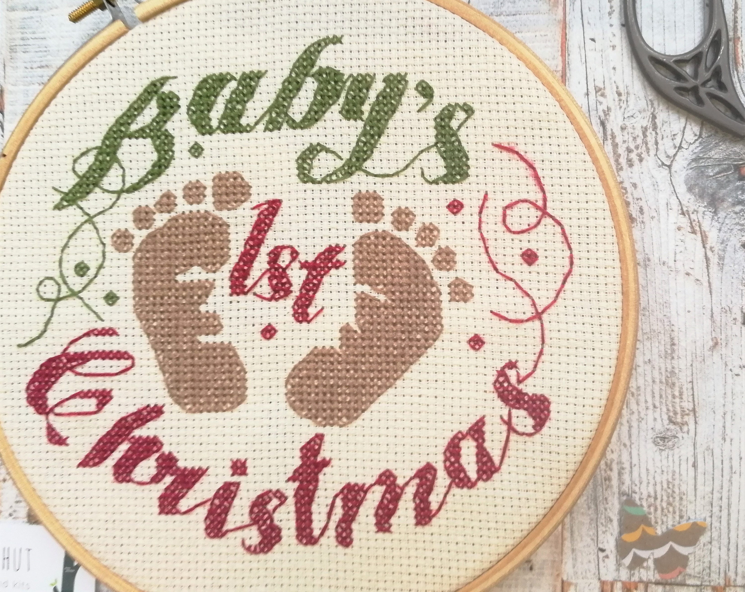 Baby's First Christmas Cross Stitch Pattern - A Lovely Gift for New ...